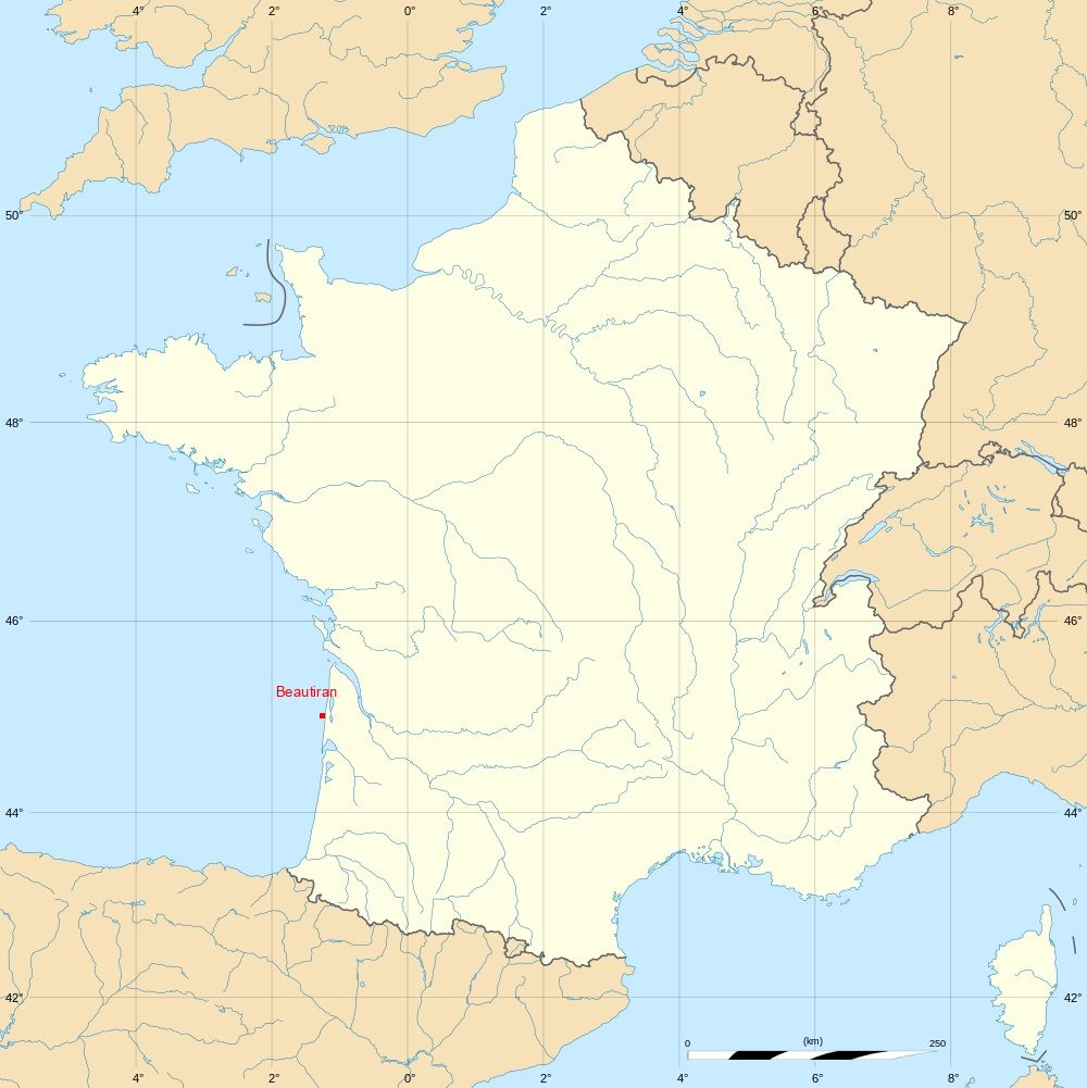Fond de carte avec Beautiran