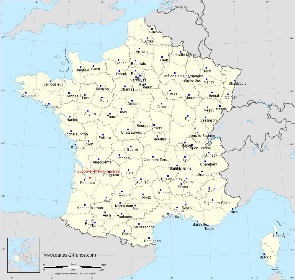 Carte de Lugon-et-l'Île-du-Carnay