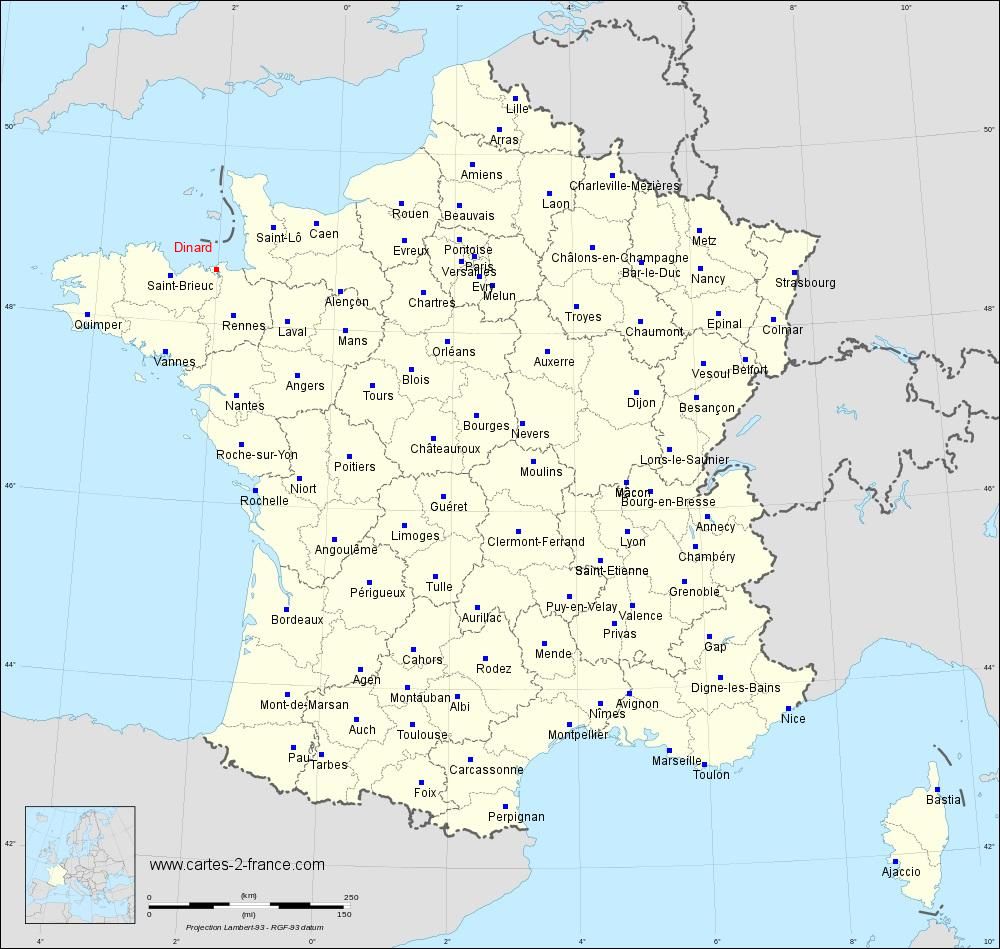 Carte de Dinard