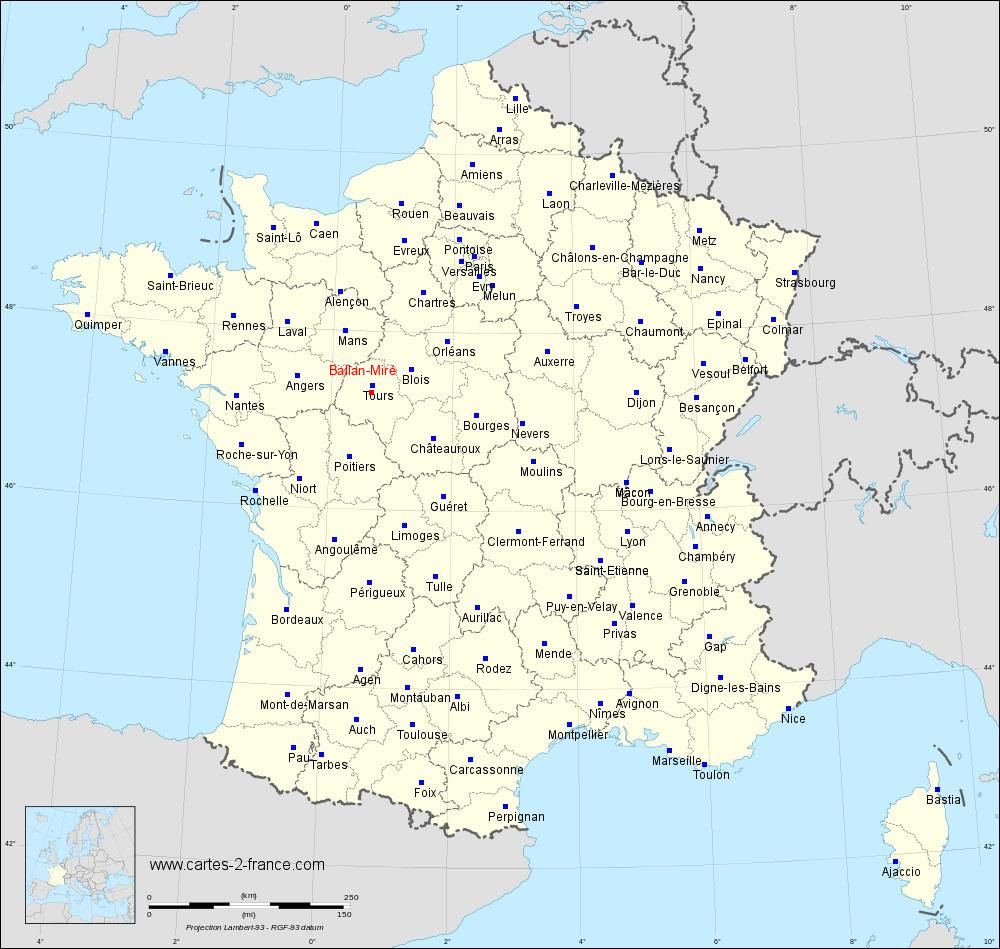 Carte de Ballan-Miré