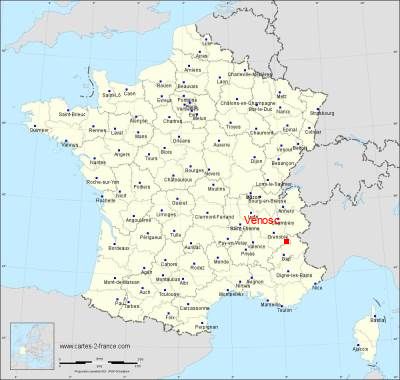 Carte de Vénosc