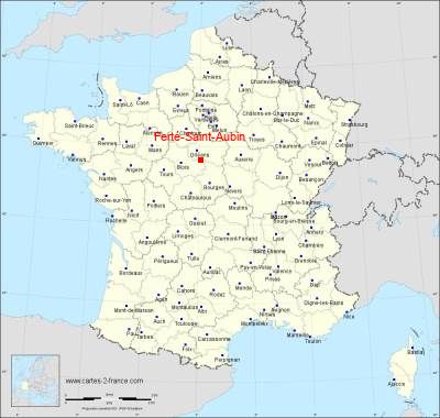 Carte de Ferté-Saint-Aubin