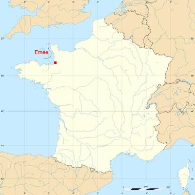 Fond de carte avec Ernée