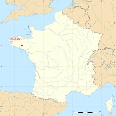Fond de carte avec Pénestin