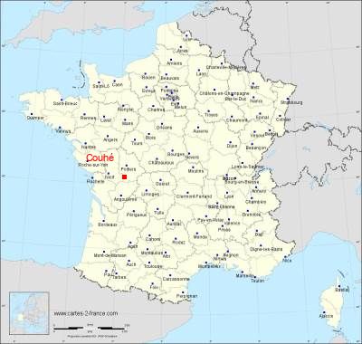 Carte de Couhé